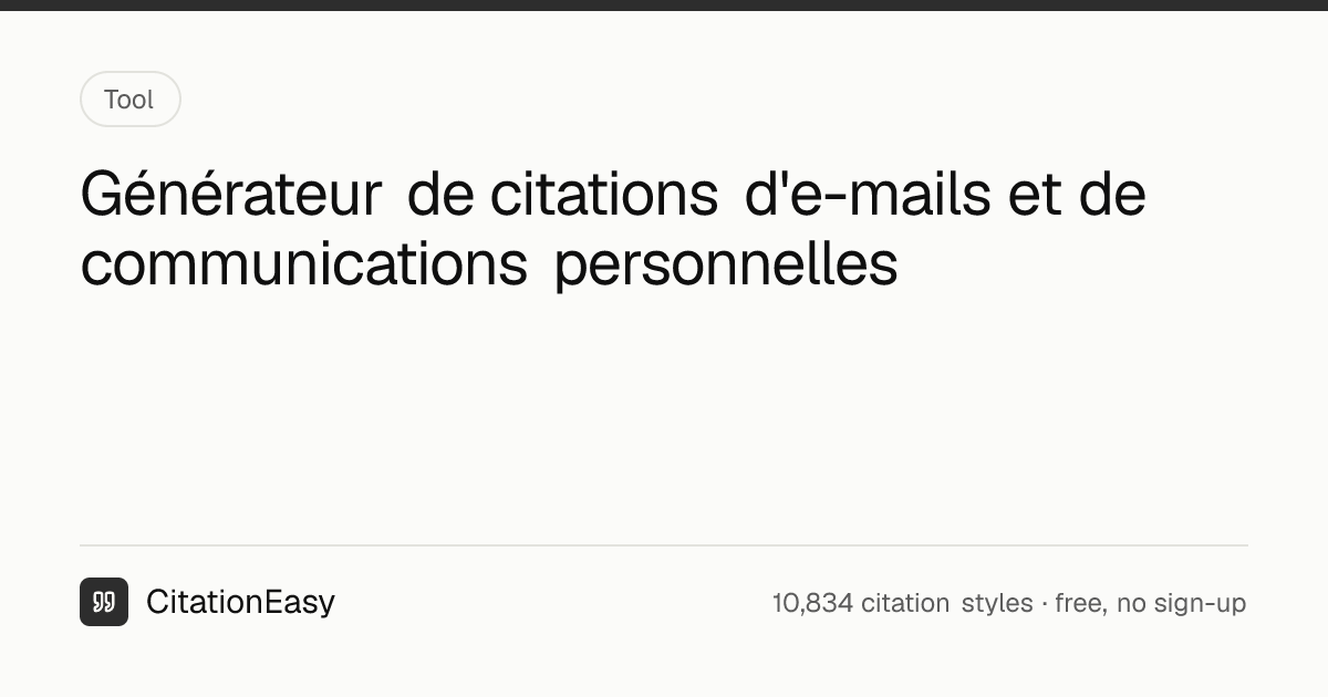 Générateur de citations d'e-mails : citer un e-mail ou une ...